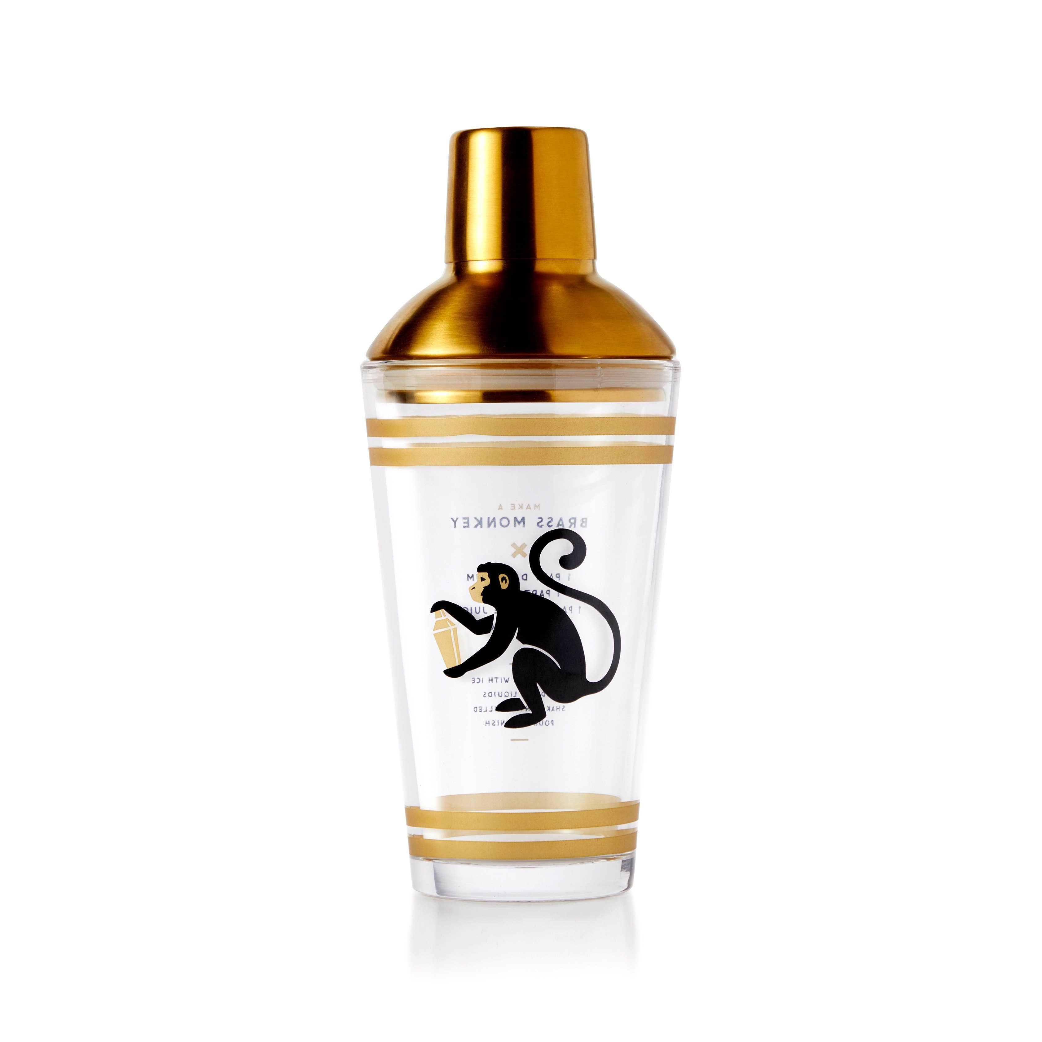 Brass Monkey Recipe Cocktail Shaker – Coco Home Décor & Gifts