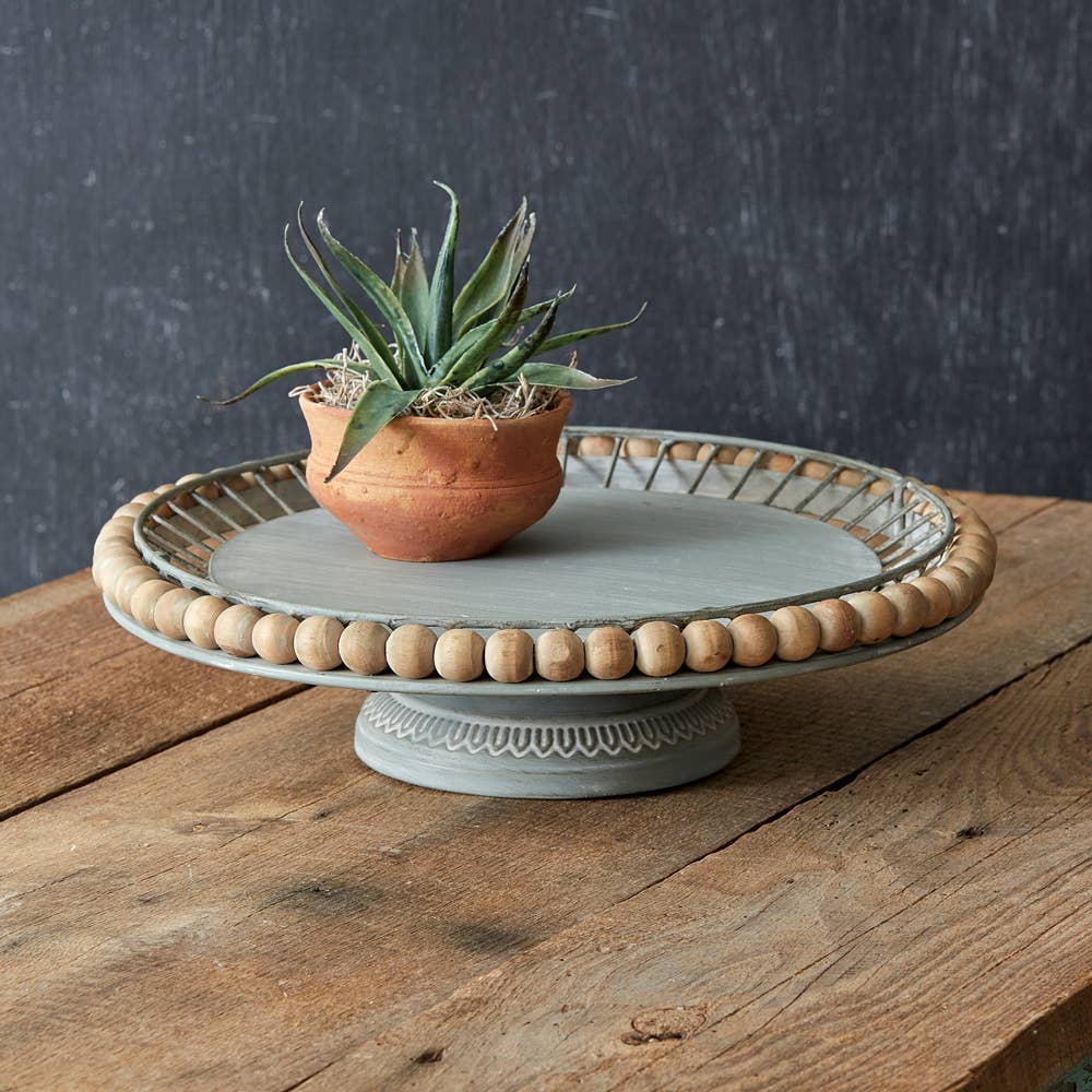 Boho Wood Ball Cake Stand – Coco Home Décor & Gifts